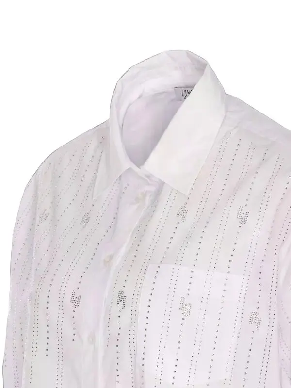 Liu Jo Rhinestone-embellished Pocket Shirt