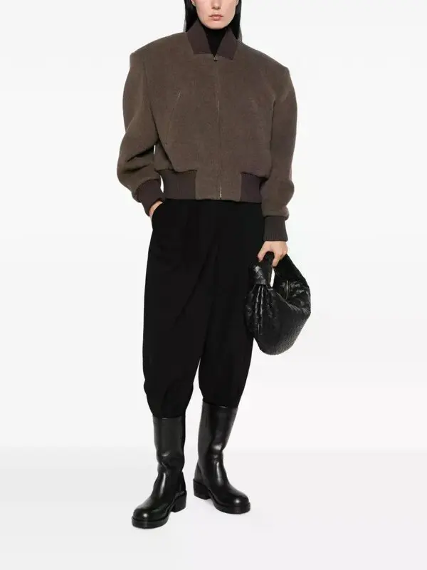 Seafarer Padded-shoulder Bomber Jacket