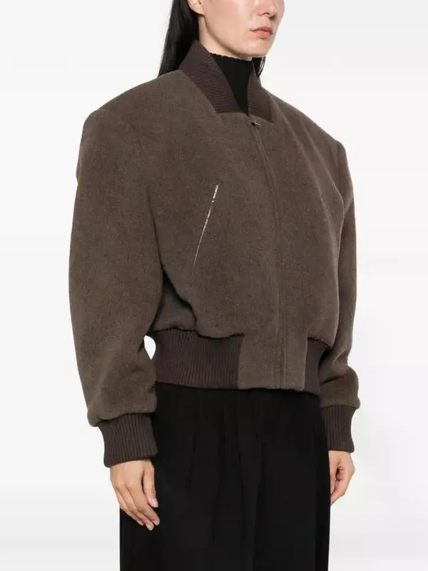 Seafarer Padded-shoulder Bomber Jacket