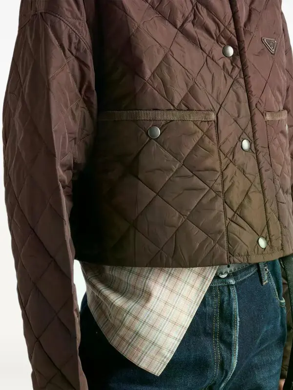 Prada Lightweight Re-nylon Cropped Blouson Jacket