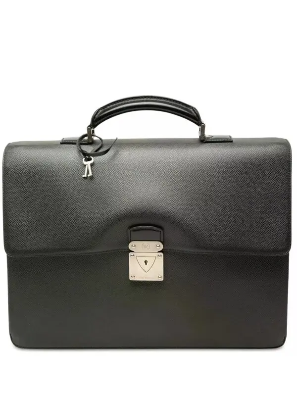 LOUIS VUITTON 2006 Taiga Robusto 1 Business Bag - Black