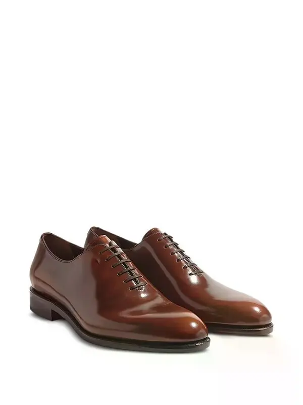 FERRAGAMO Balmoral Leather Oxford Shoes