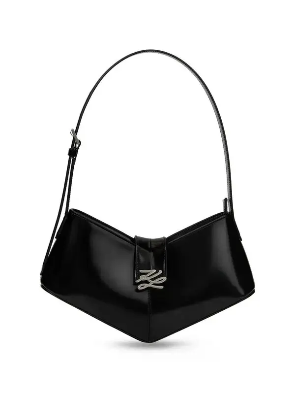 Karl Lagerfeld Karl Studio K/autograph Leather Shoulder Bag - Black