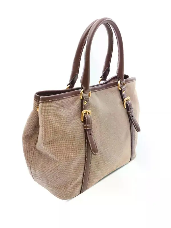 Prada 2013-2026 Canvas Canapa Logo Satchel