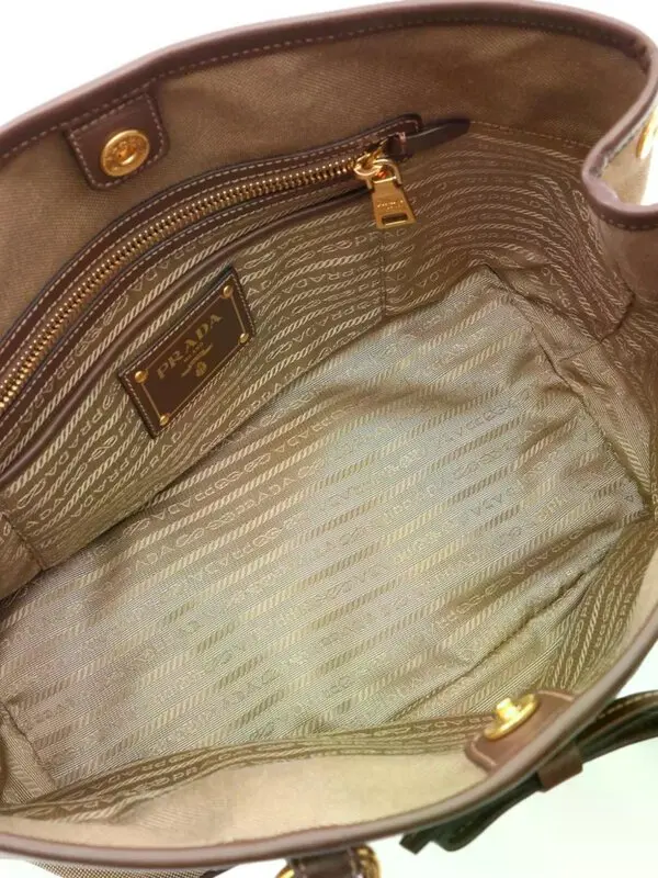 Prada 2013-2026 Canvas Canapa Logo Satchel