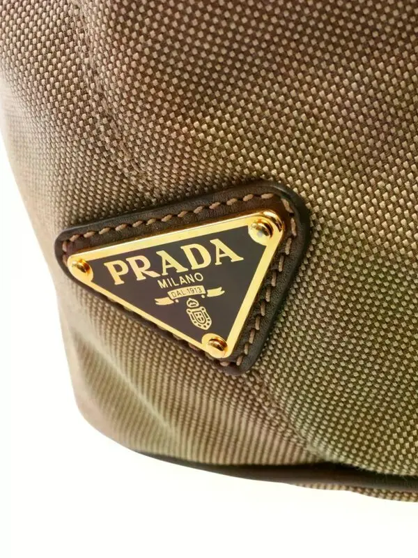 Prada 2013-2026 Canvas Canapa Logo Satchel