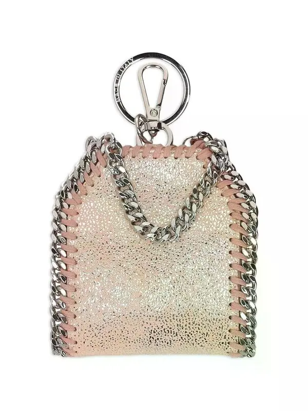 Stella McCartney Falabella Chain-trim Airpods Case Keyring - Neutrals