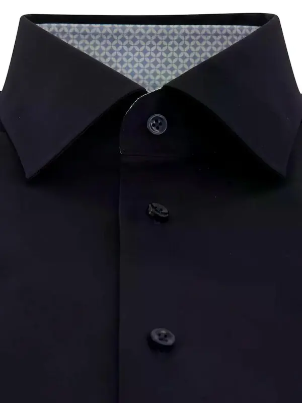 BOSS Geometric-print Lining Slim-fit Shirt