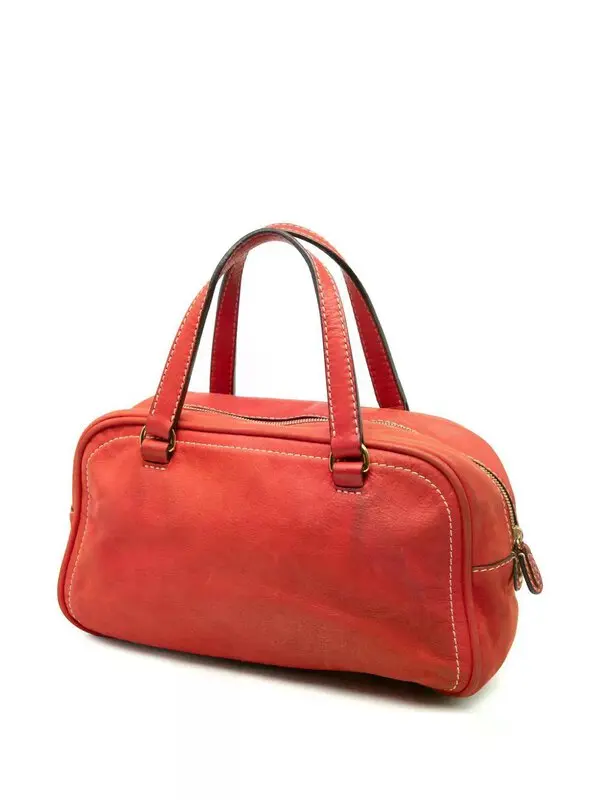 Loewe 2008 Nubuck Anagram Madrid Fringe Handbag
