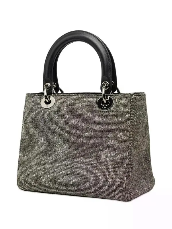 Dior 1998 Medium Tweed Lady Satchel