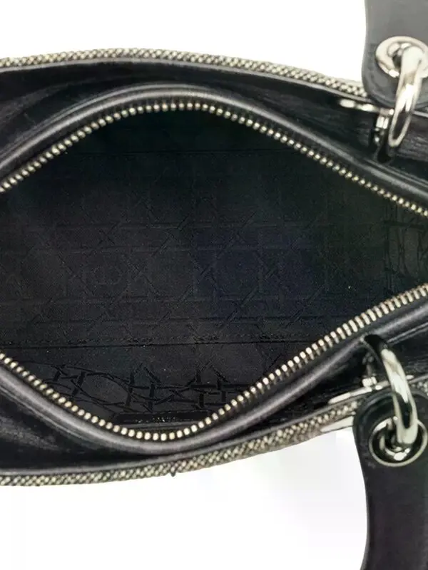 Dior 1998 Medium Tweed Lady Satchel