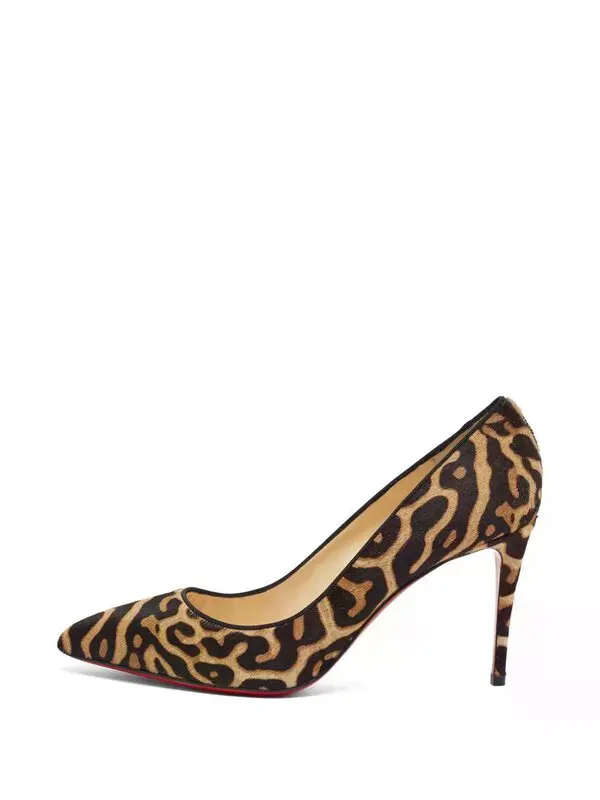 CHRISTIAN LOUBOUTIN Kate Leopard-print Pumps - Brown