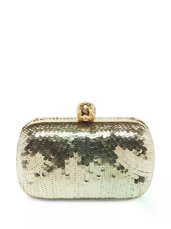 Alexander McQueen Skull Sequin Box Clutch Mini Bag