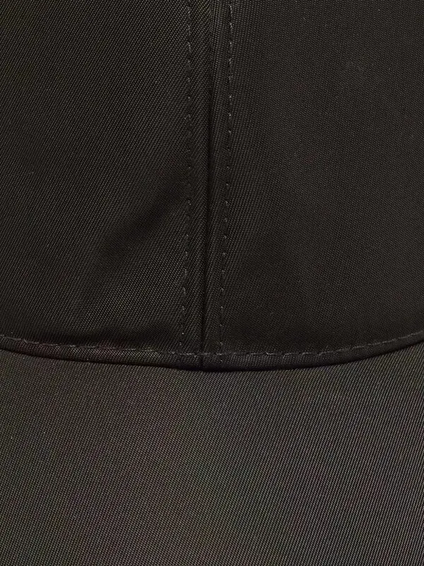 Prada Triangle Logo Plaque Re-nylon Baseball Cap