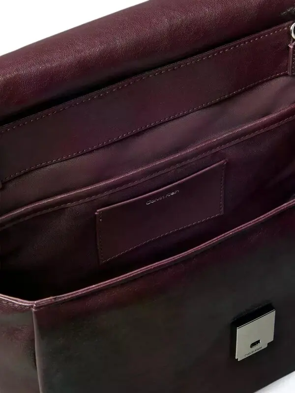 Calvin Klein Logo-plaque Foldover Shoulder Bag