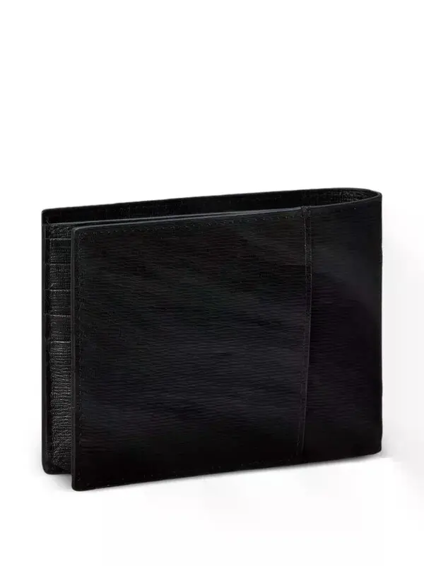 Calvin Klein Logo-plaque Bi-fold Leather Wallet - Black