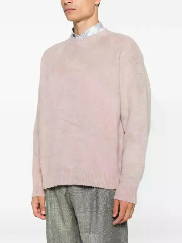 ROBERTO COLLINA Brushed Crew-neck Sweater