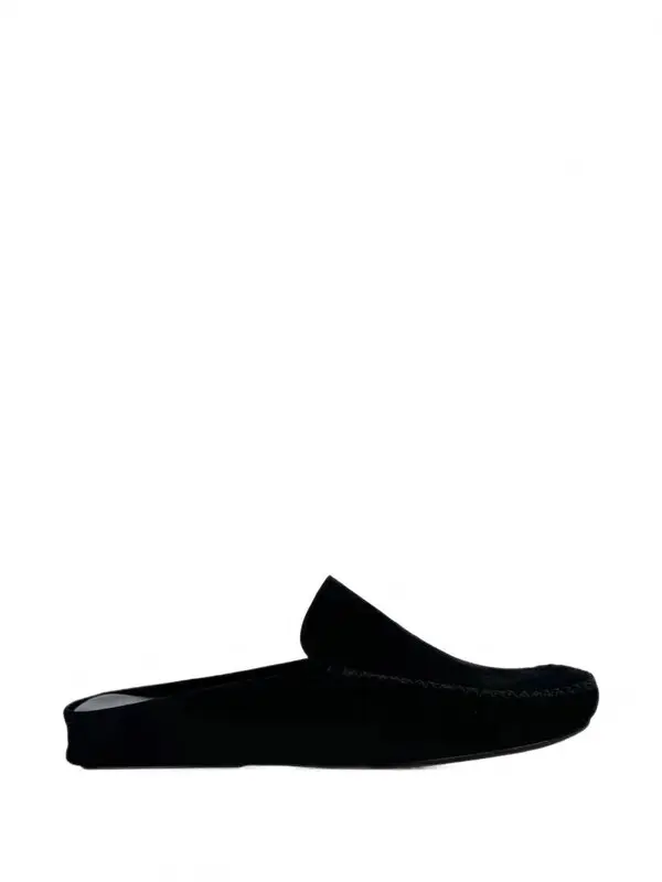 Manolo Blahnik Crawford Suede Slippers