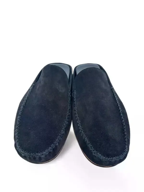 Manolo Blahnik Crawford Suede Slippers