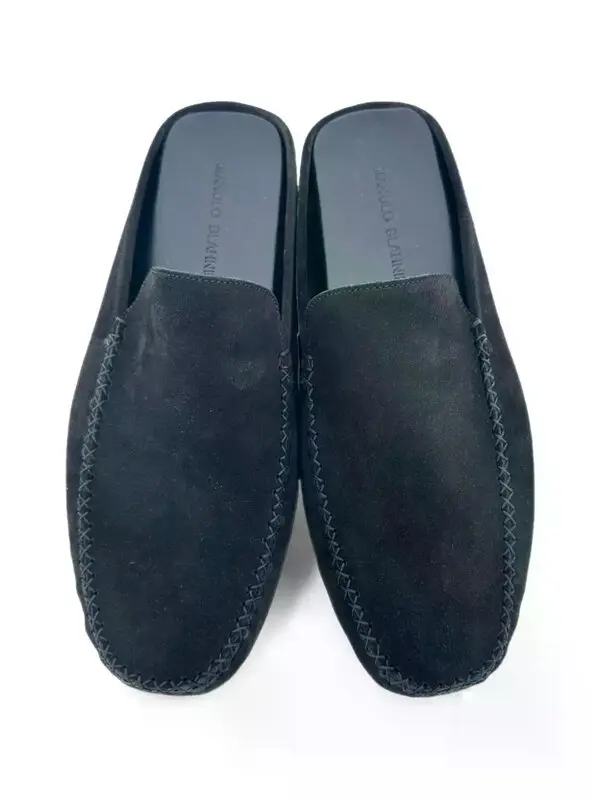 Manolo Blahnik Crawford Suede Slippers