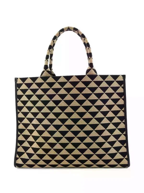 Prada Symbole Shopper Jacquard Large Tote Bag