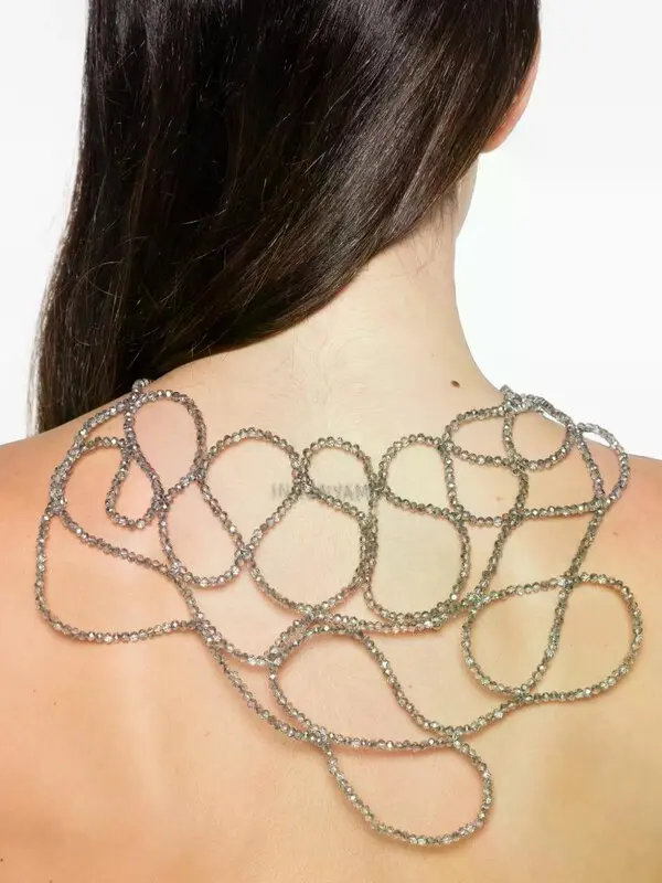 PANICALE Beaded Necklace - Silver