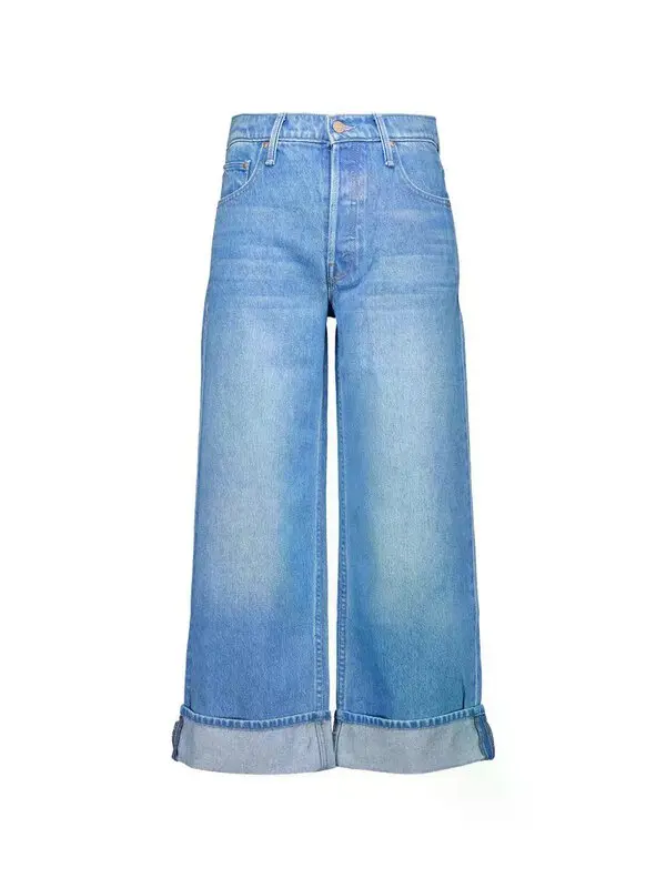 MOTHER The Smoothie Cropped Jeans - Blue