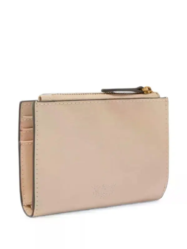 Pinko Small Smooth Leather Wallet With Logo
