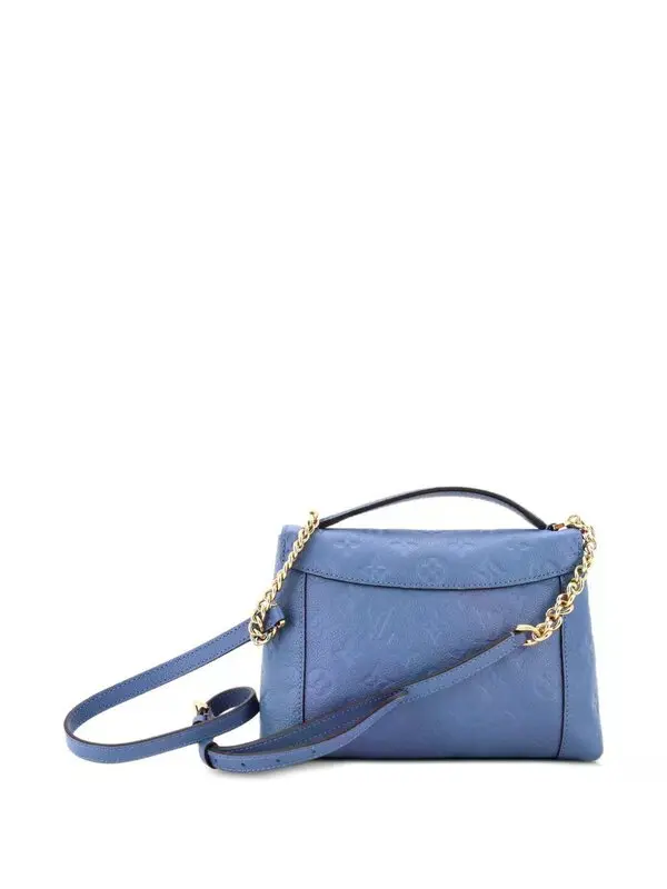LOUIS VUITTON Blanche Monogram Empreinte Leather Bb Shoulder Bag - Blue