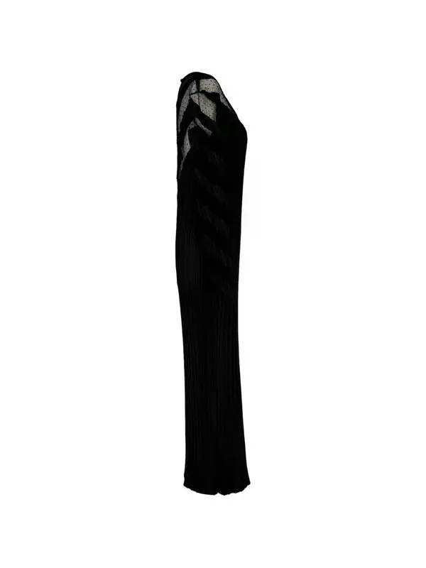 ALEXANDER WANG Pleated Long-sleeve Maxi Dress