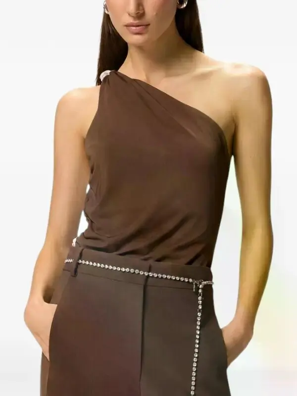 Pinko Knotted-shoulder Draped Top