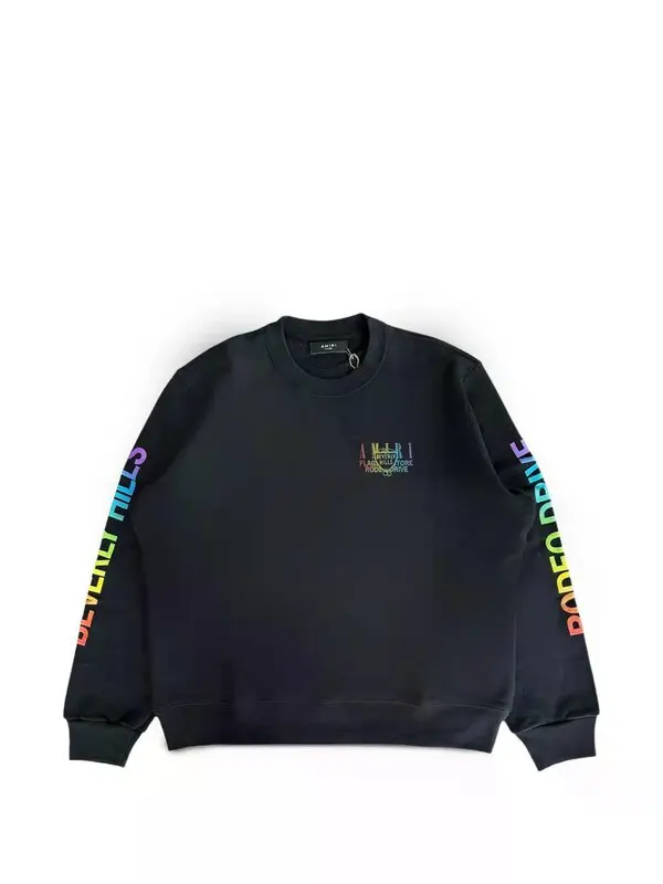 Amiri Rainbow Beverly Hills Logo-print Sweater