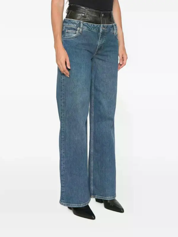 Simkhai Layered-waistband Jeans - Blue