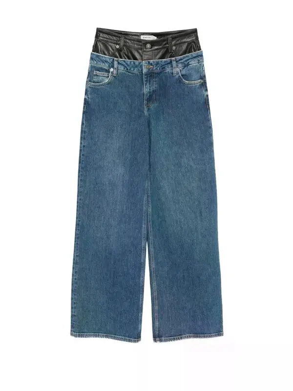 Simkhai Layered-waistband Jeans - Blue