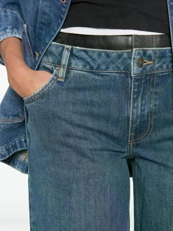 Simkhai Layered-waistband Jeans