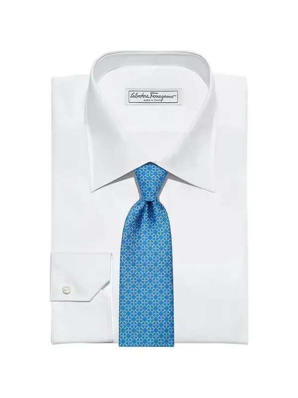 FERRAGAMO Print Tie - Blue