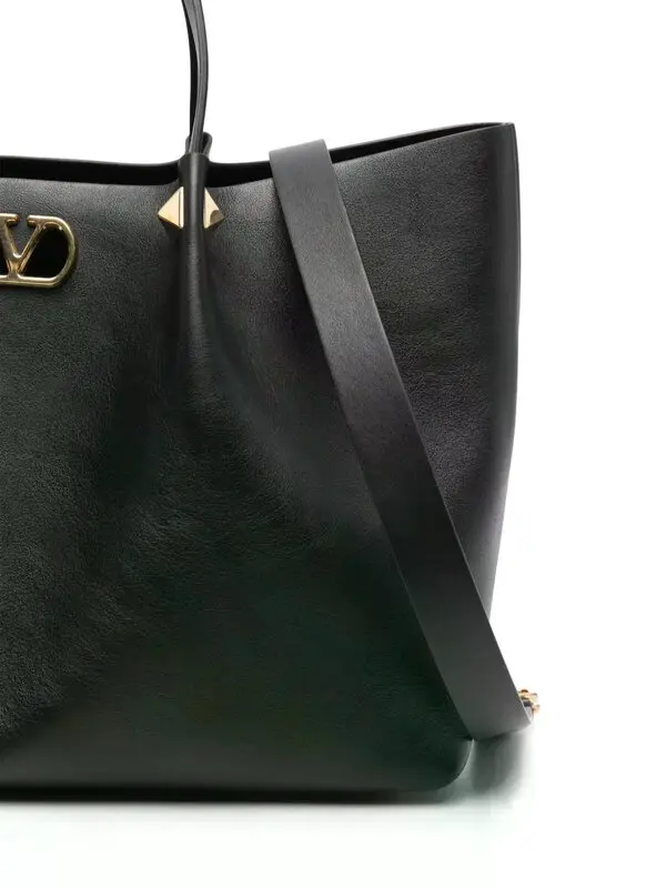 Valentino Garavani Vlogo Signature Stud-embellished Tote Bag