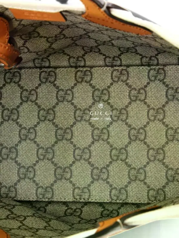 Gucci Logo Shopper Tote Printed Canvas Small Shoulder Bag