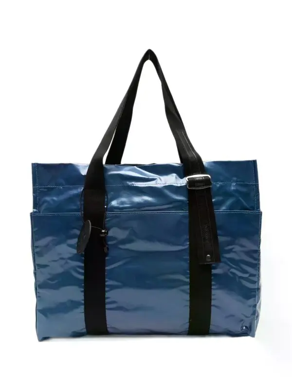 JACK GOMME Caly Metallic-effect Tote Bag - Blue