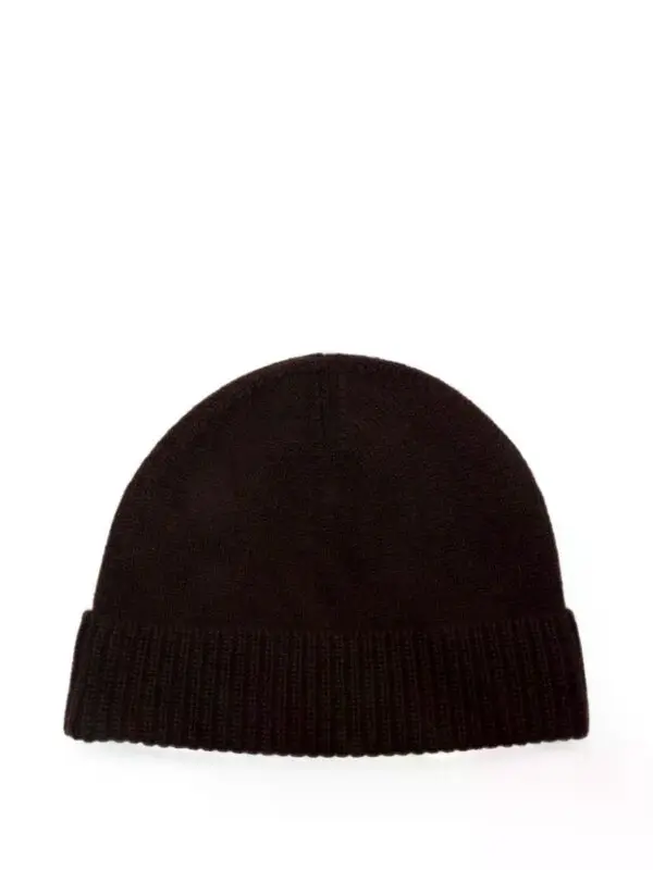 JOSEPH Ribbed-trim Beanie Hat