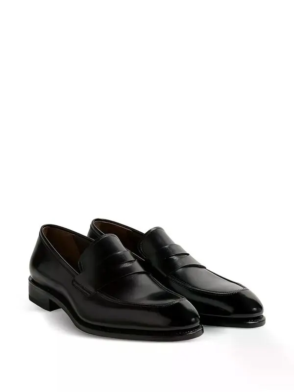 FERRAGAMO Penny Slip-on Loafers - Black