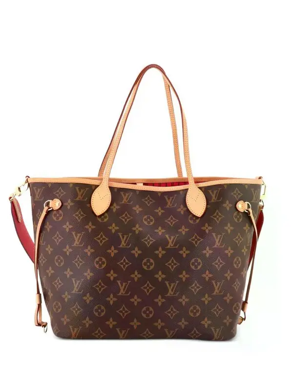 LOUIS VUITTON Neverfull Bandouliere Inside Out Monogram Canvas And Textile Mm Tote Bag - Brown