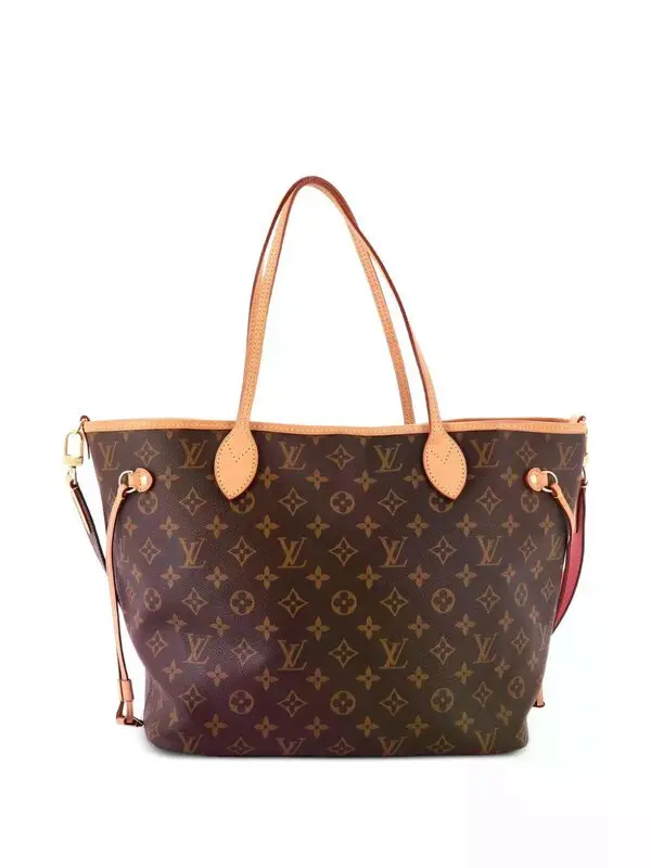 LOUIS VUITTON Neverfull Bandouliere Inside Out Monogram Canvas And Textile Mm Tote Bag - Brown