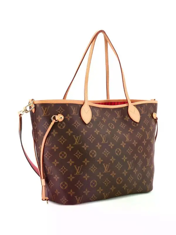LOUIS VUITTON Neverfull Bandouliere Inside Out Monogram Canvas And Textile Mm Tote Bag - Brown