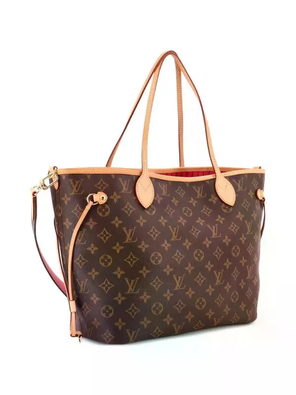 LOUIS VUITTON Neverfull Bandouliere Inside Out Monogram Canvas And Textile Mm Tote Bag - Brown