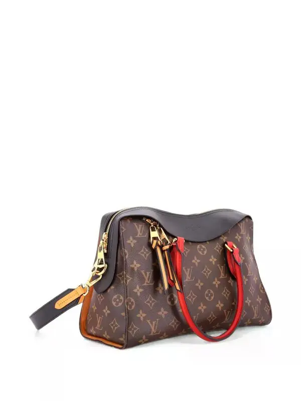 LOUIS VUITTON Tuileries Handbag Monogram Canvas With Leather Satchel