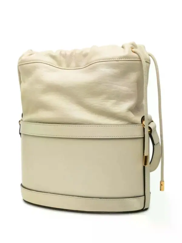 Gucci 2016-2026 Calfskin Horsebit 1955 Bucket Bag - White