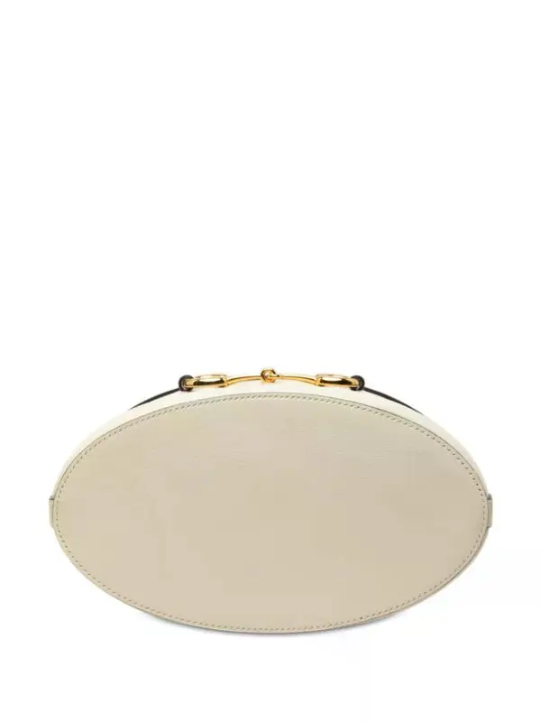 Gucci 2016-2026 Calfskin Horsebit 1955 Bucket Bag - White