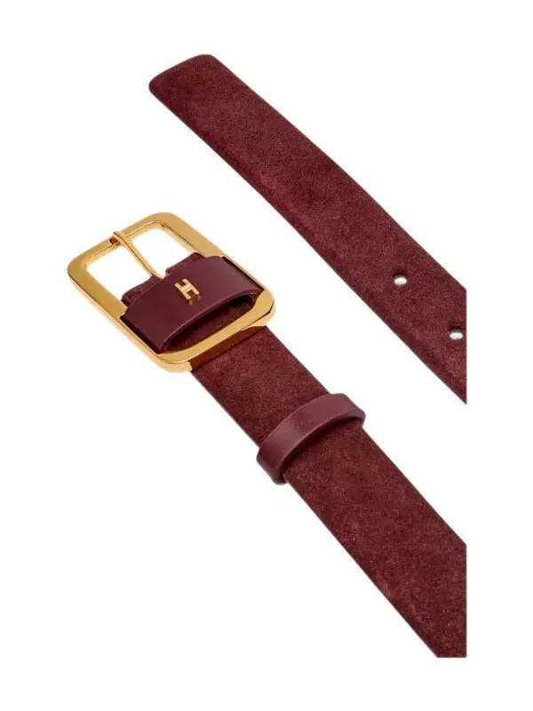 Elisabetta Franchi Suede-finish Logo-plaque Belt