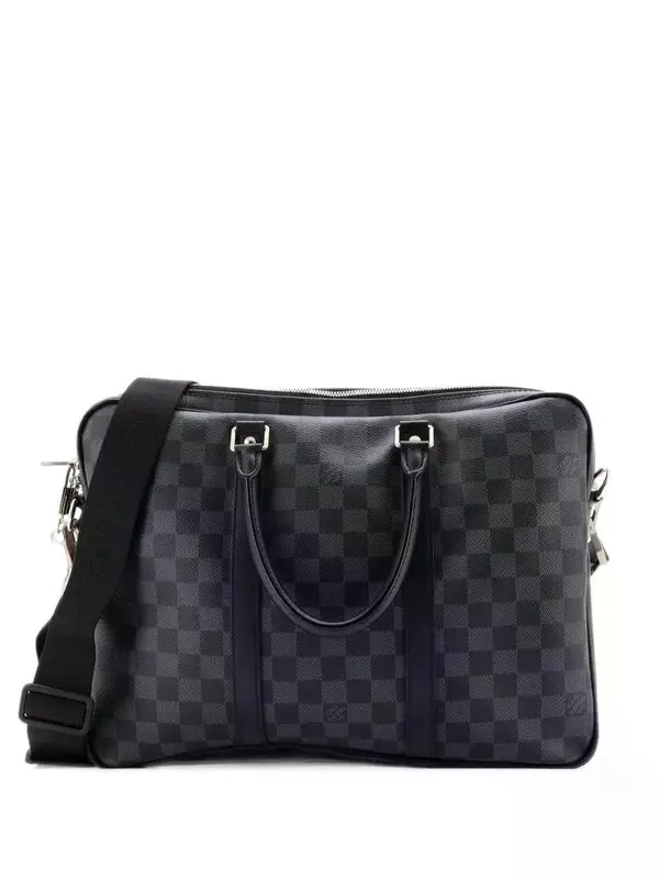 LOUIS VUITTON Porte-documents Voyage Briefcase Damier Graphite Pm Business Bag